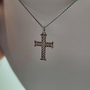 Croatia Cross Pendant Jewellery, Small Oxidised Traditional Pleter Kriz ...