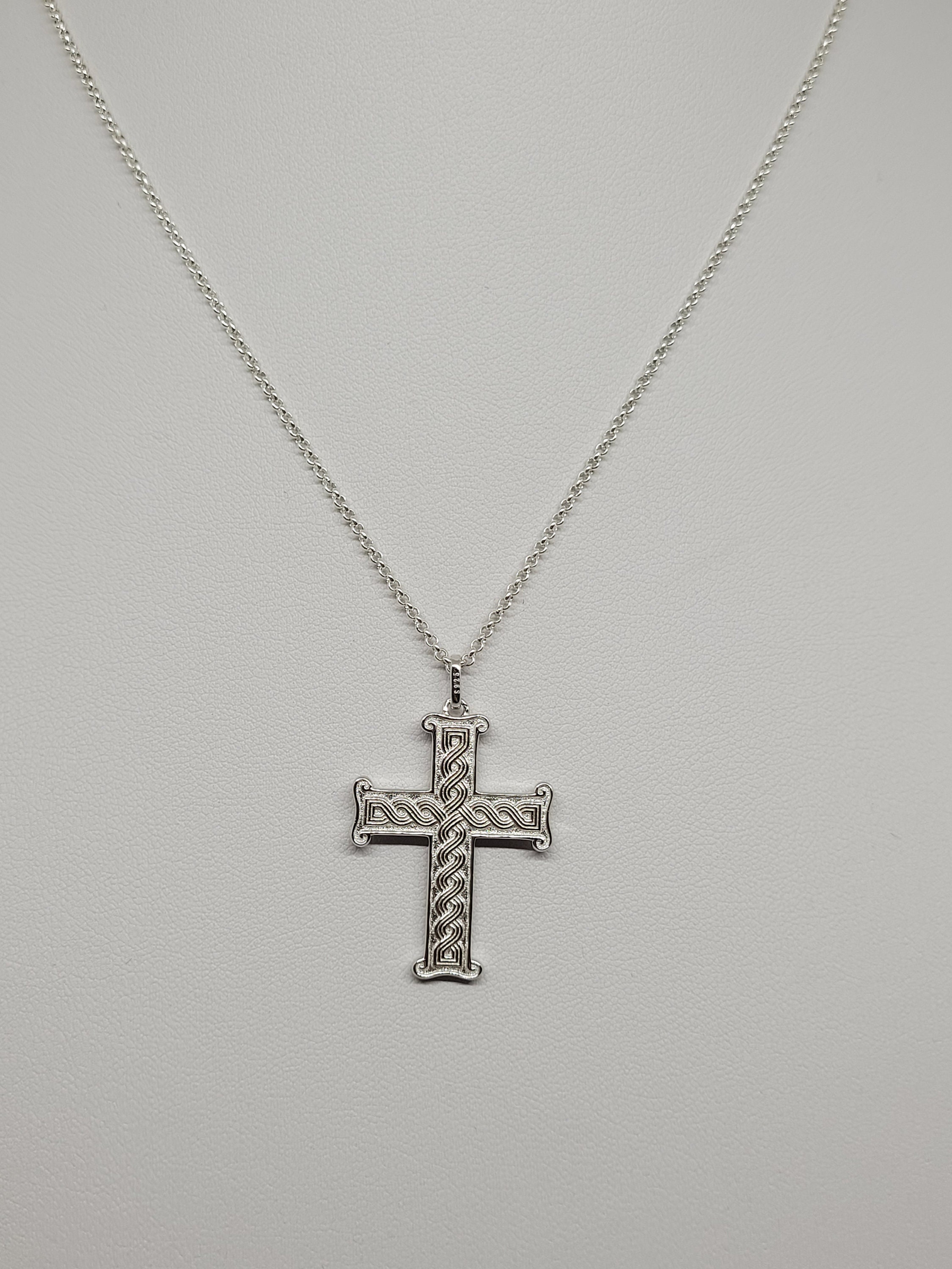 Croatia Cross Pendant Jewellery, Large Traditional Pleter Kriz ...