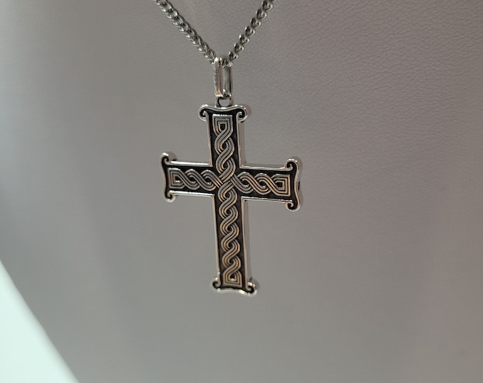 Croatia Cross Pendant Jewellery, Small Oxidised Traditional Pleter Kriz ...