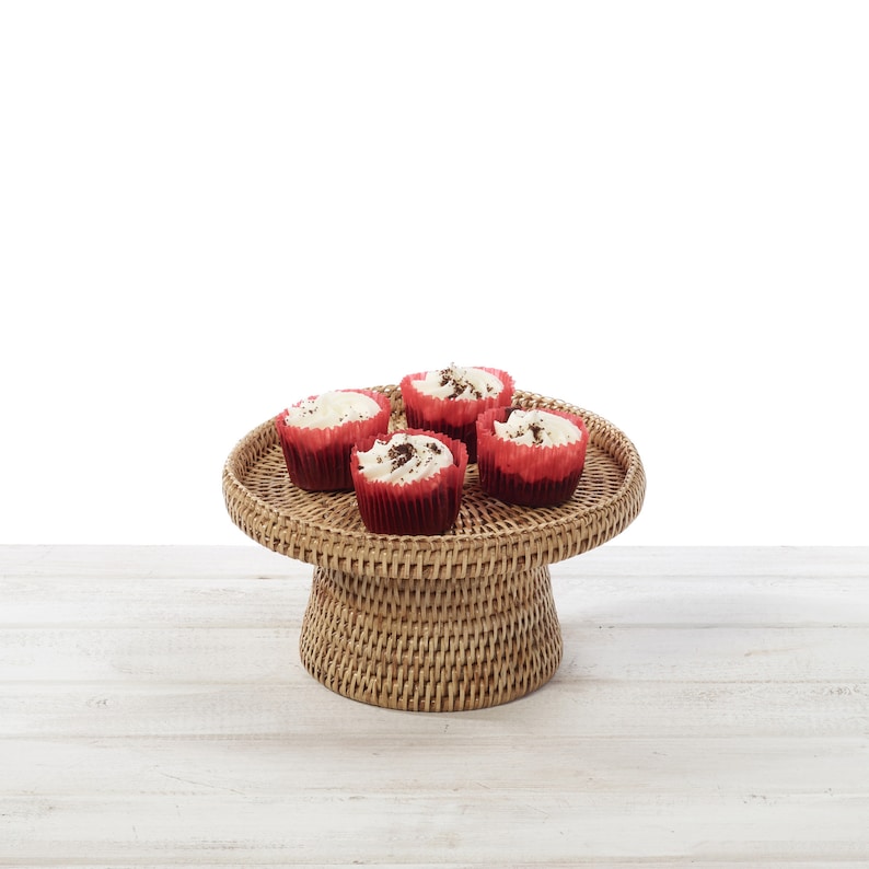 Rattan Handwoven Cake Stand ( Large, Medium and Small) - Etsy