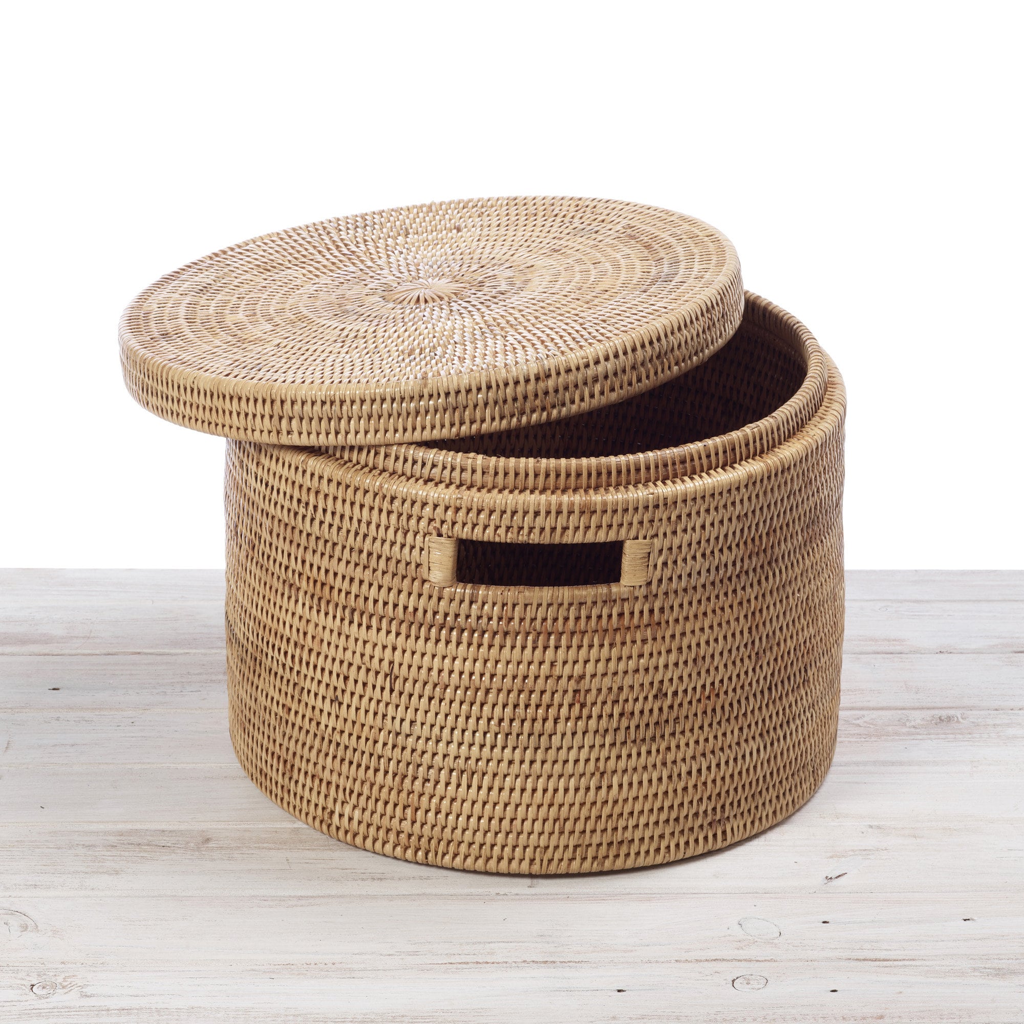 Handwoven Rattan Storage Box With Lid – Round Wicker Storage Basket - Etsy