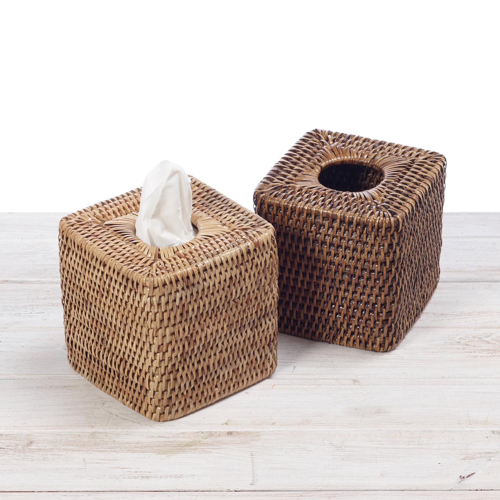 Handwoven Rattan Square Tissue Box Cover - Etsy