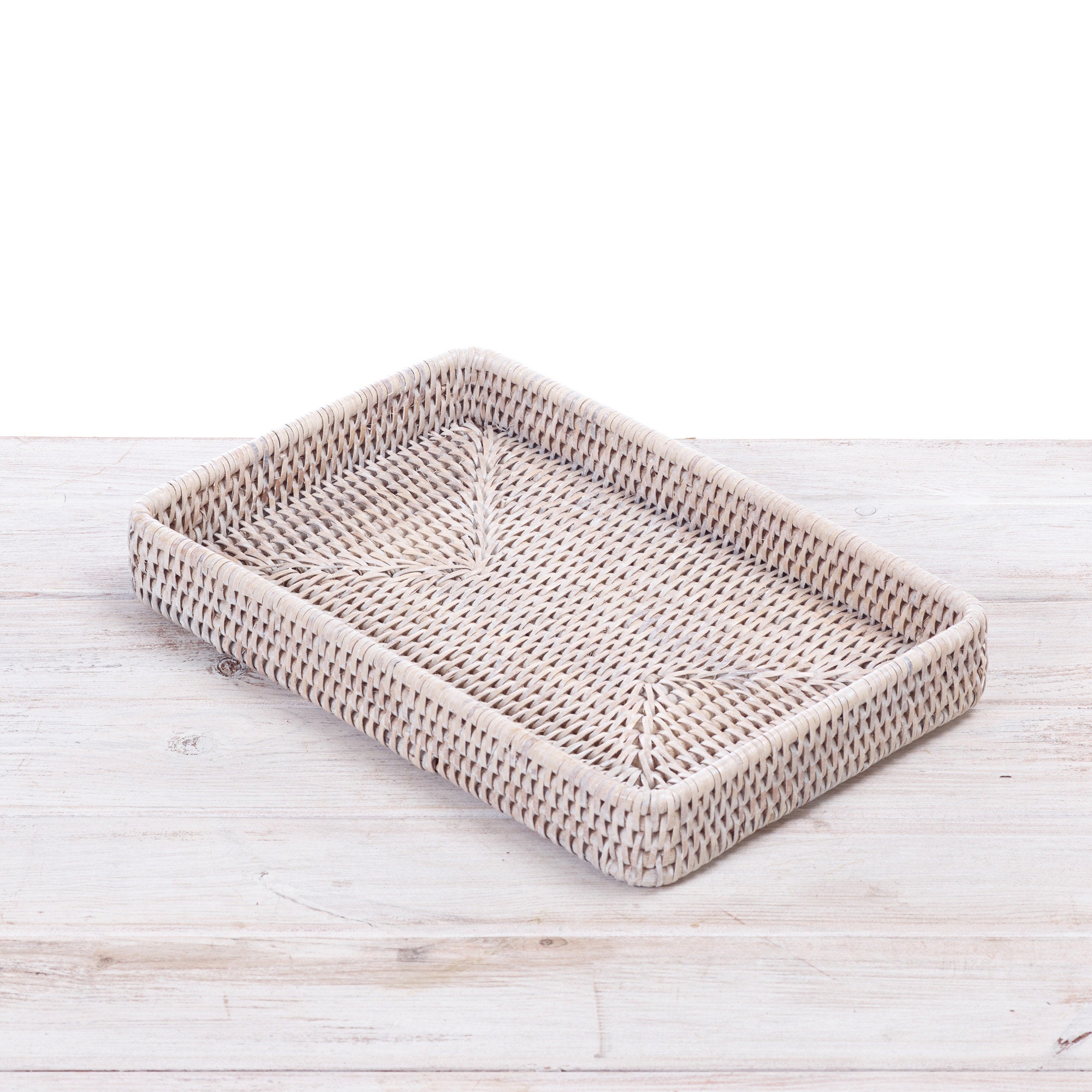 Rattan Small Spa Tray Hand Woven Tray Rectangular - Etsy