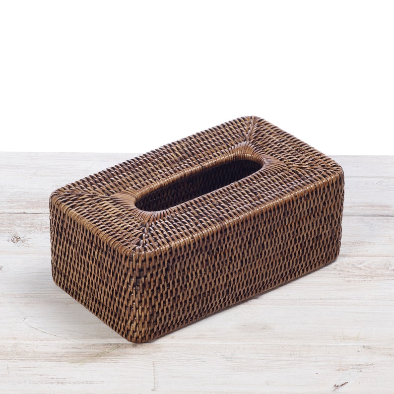 Rattan Tissue Box Cover Rectangular Shape L 25cm X W 14cm - Etsy