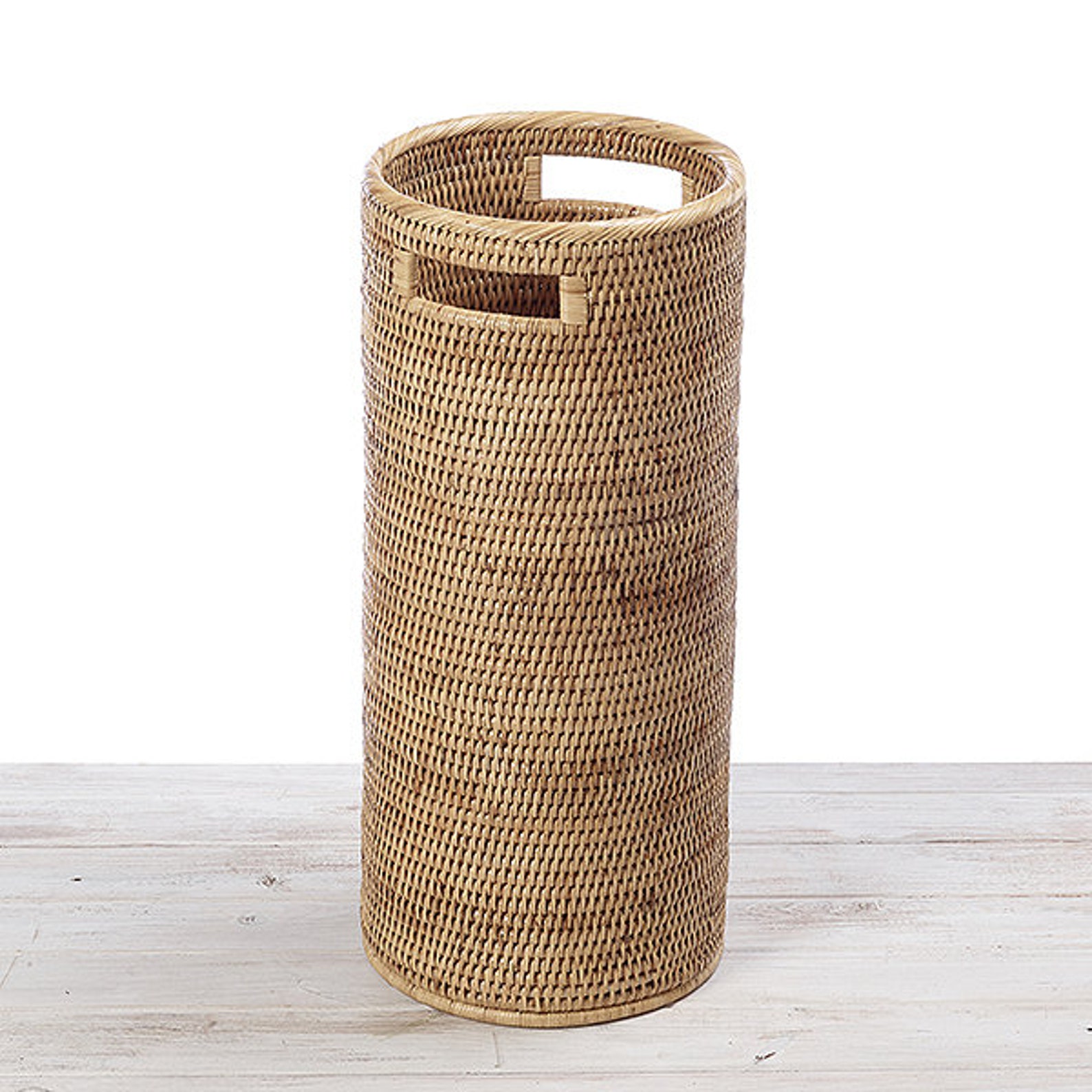 Round Rattan Umbrella Basket D24 X H54 Cm | Etsy
