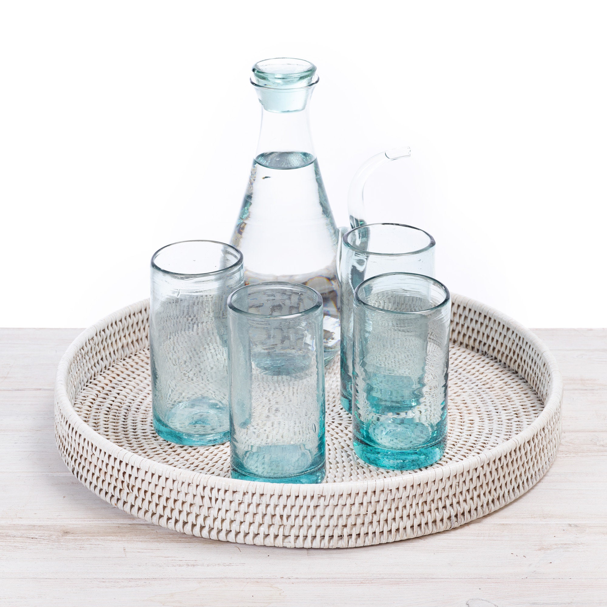 Recycled and Hand Blown Tumbler Glass Drinking Water Glass | Etsy