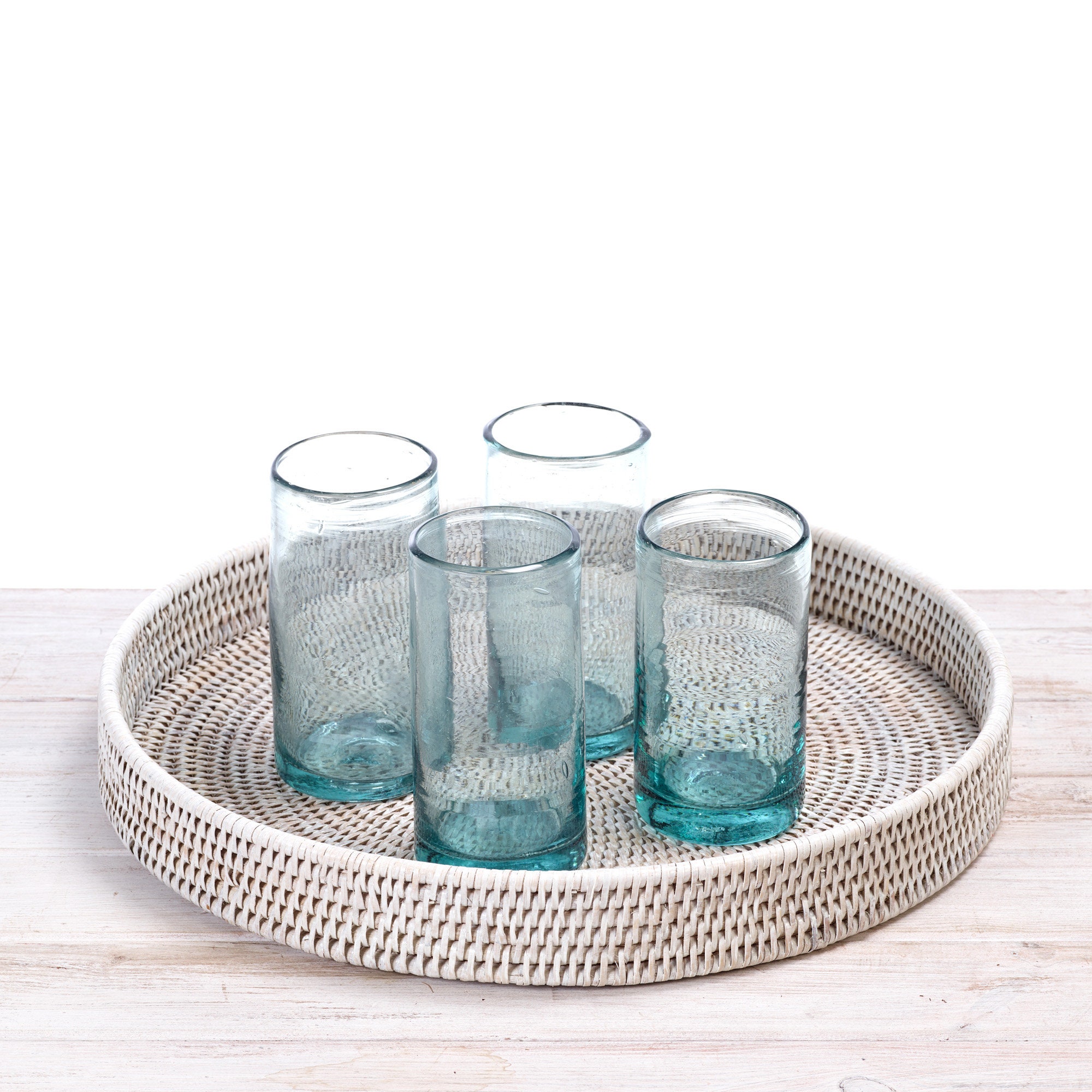 Recycled and Hand Blown Tumbler Glass, Drinking Water Glass - Etsy