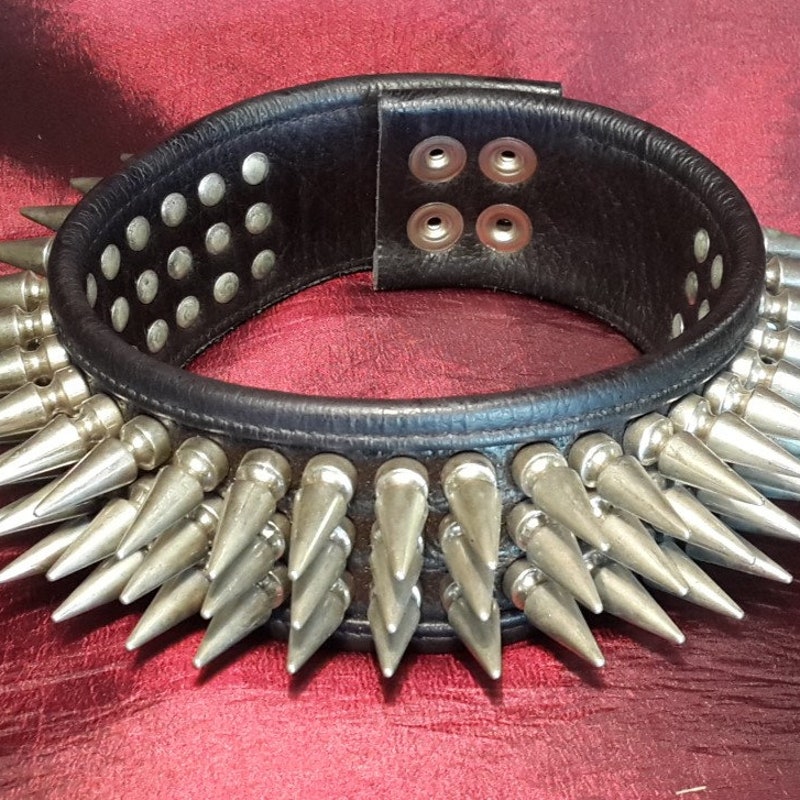 Spiked Dog Collar - Etsy