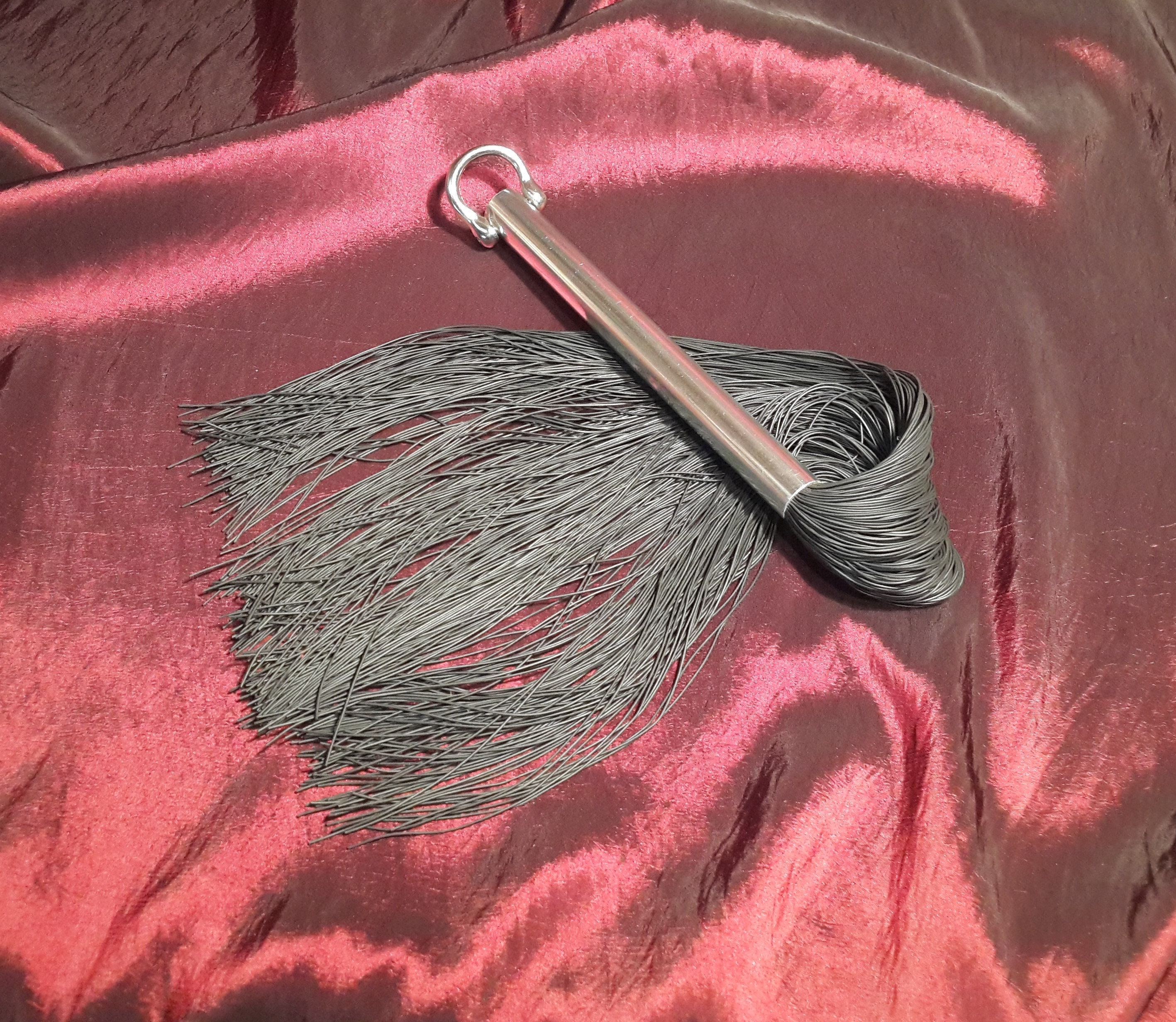 Mini Rubber Flogger With Silver Handle - Etsy