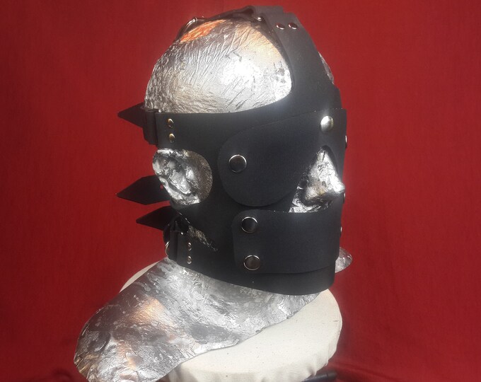 The Unnameable, Giant Spiked Mohawk Leather Headpiece - Etsy