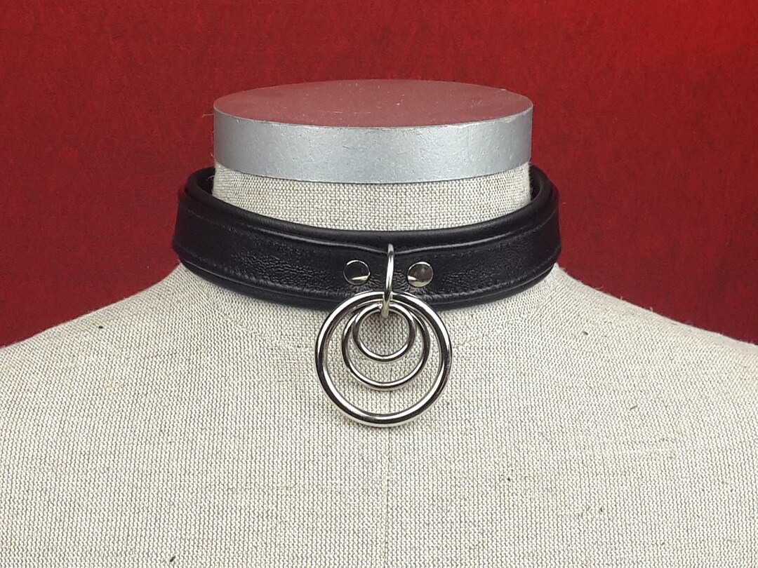 O-ring Slave Collar With Various Front O Ring Detail and Rear - Etsy