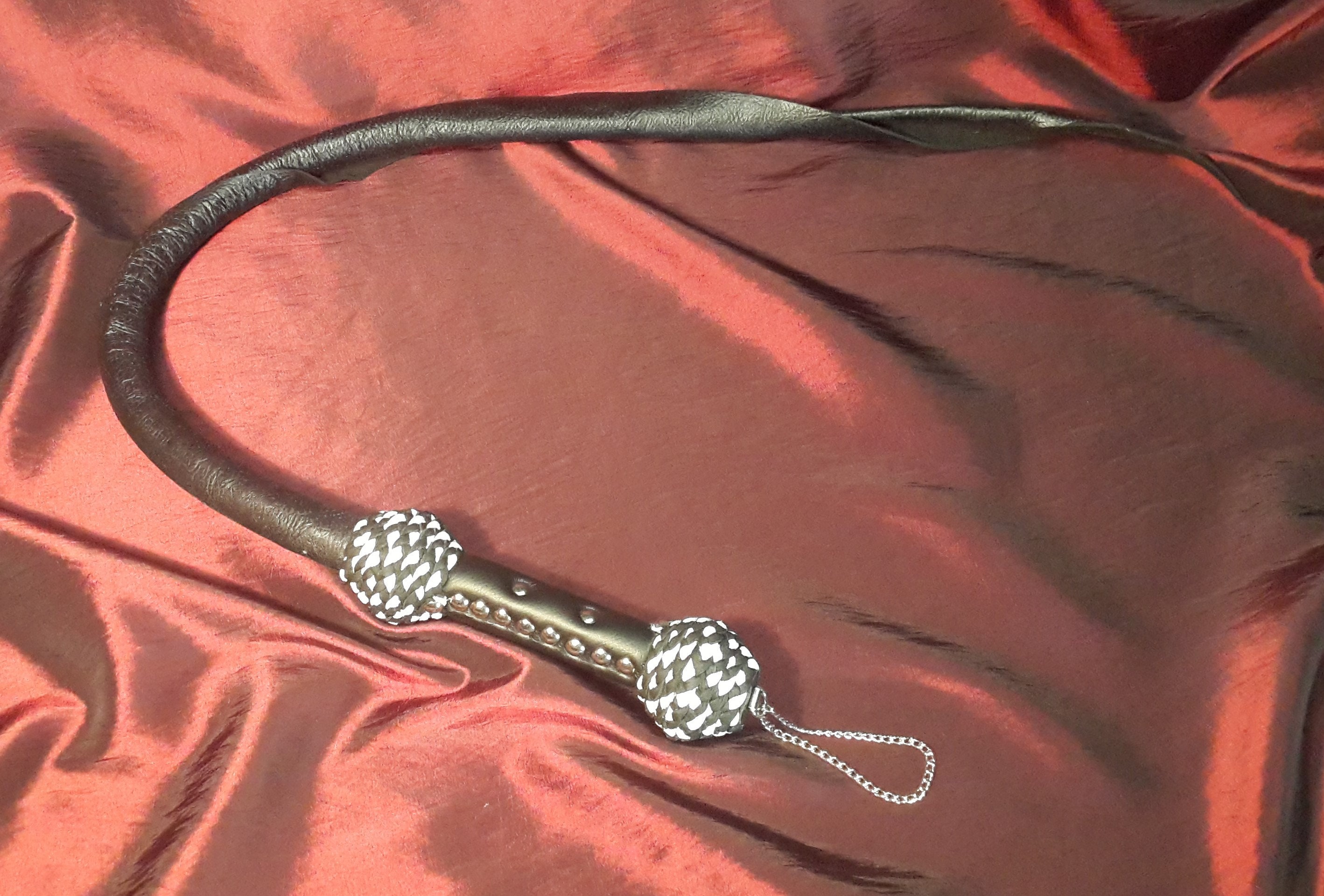 Black Leather Dragon Tail Flogger. - Etsy