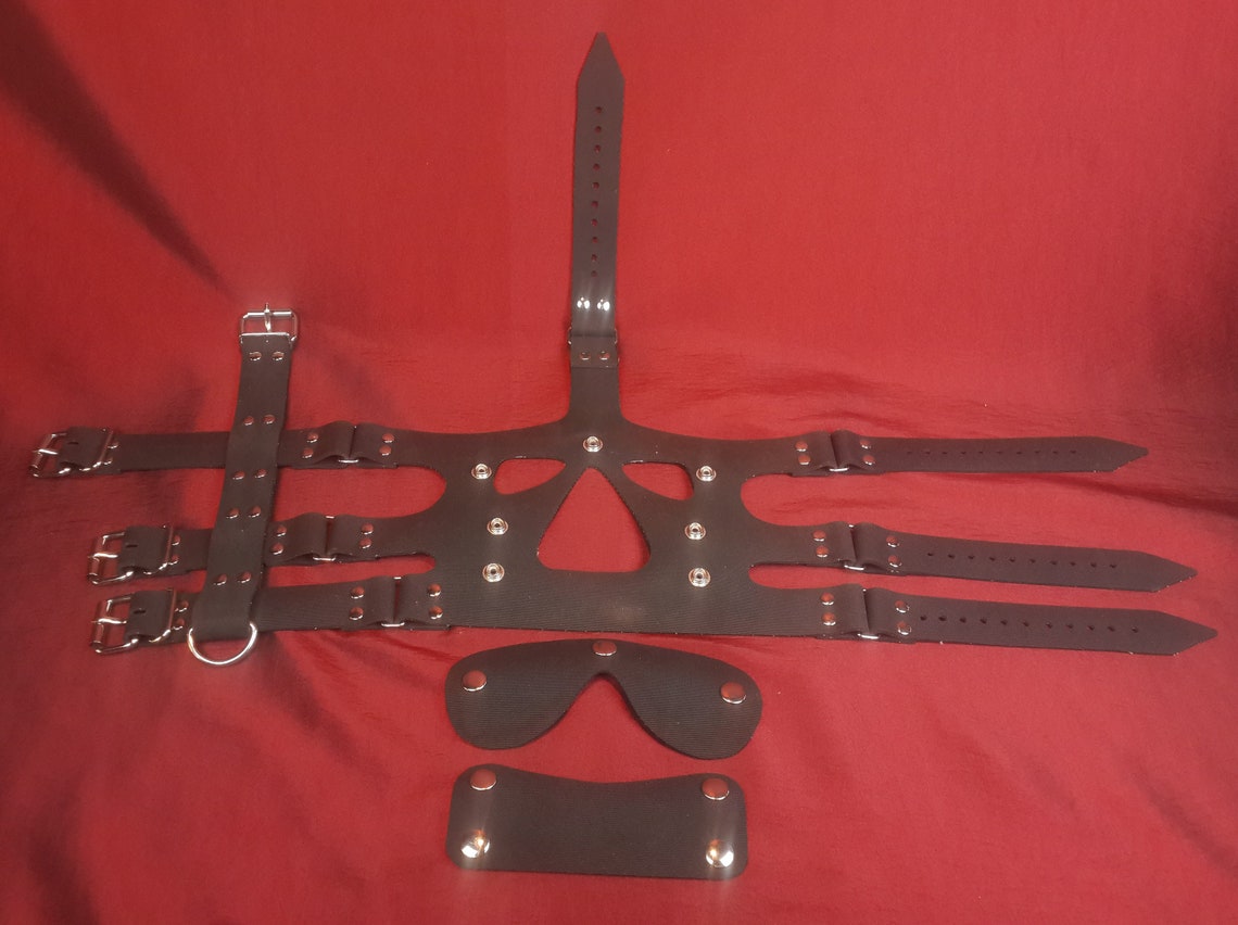 Heavy Rubber Face Mask With Detachable Eye and Mouth Covers | Etsy