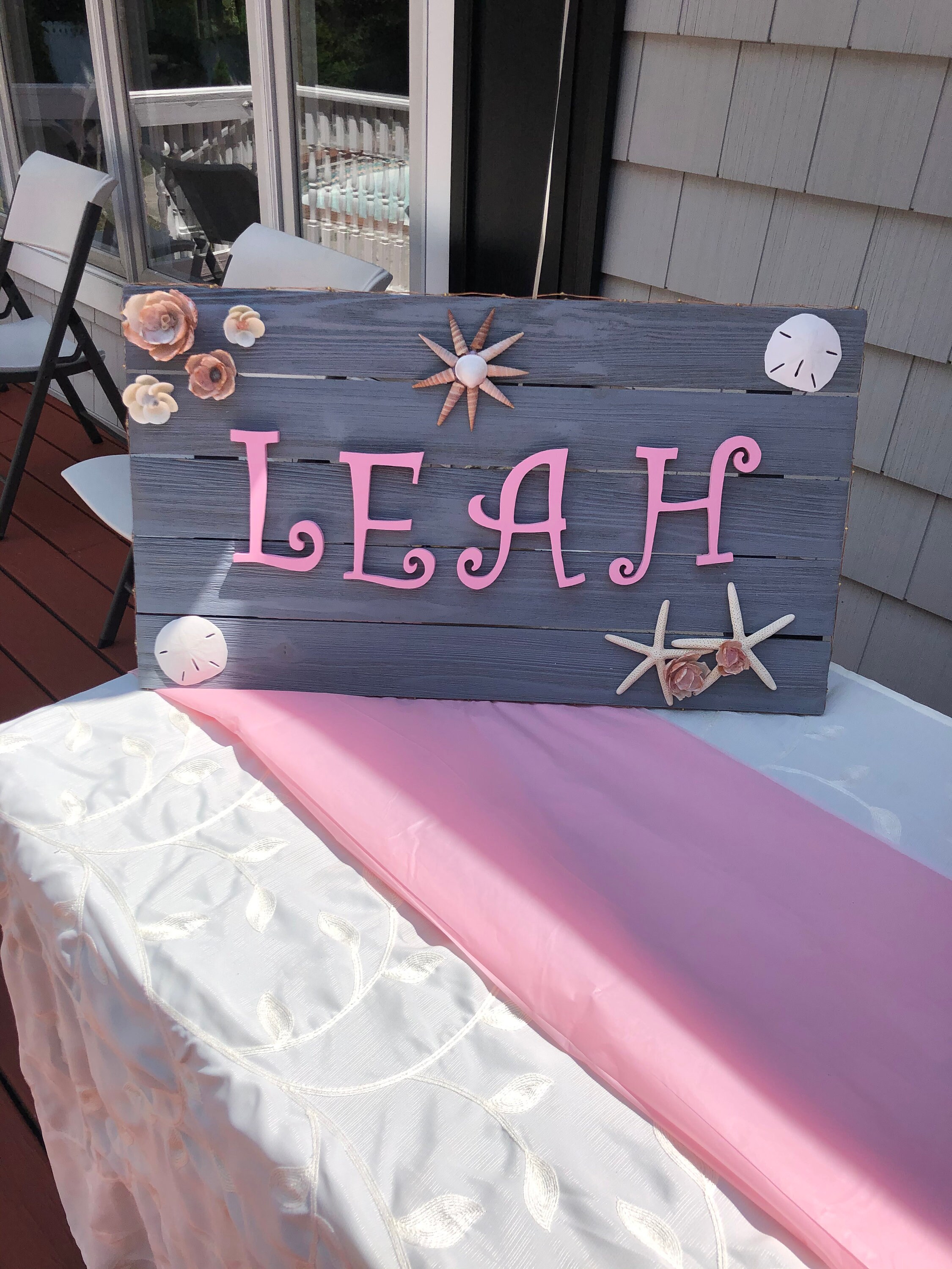 Seashell Name Board - Etsy