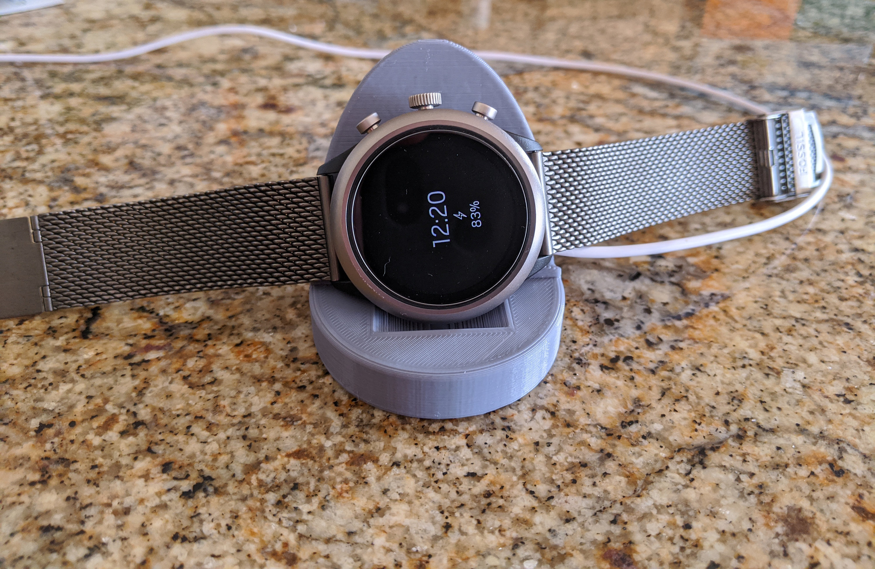 3D Printed Smartwatch Charging Stand (fossil Gen2-5 and Equivalent) - Etsy