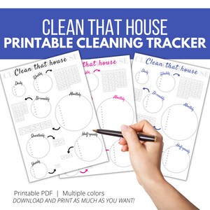 Printable BUJO Cleaning Tracker Bullet Journal Page Insert, Holiday ...