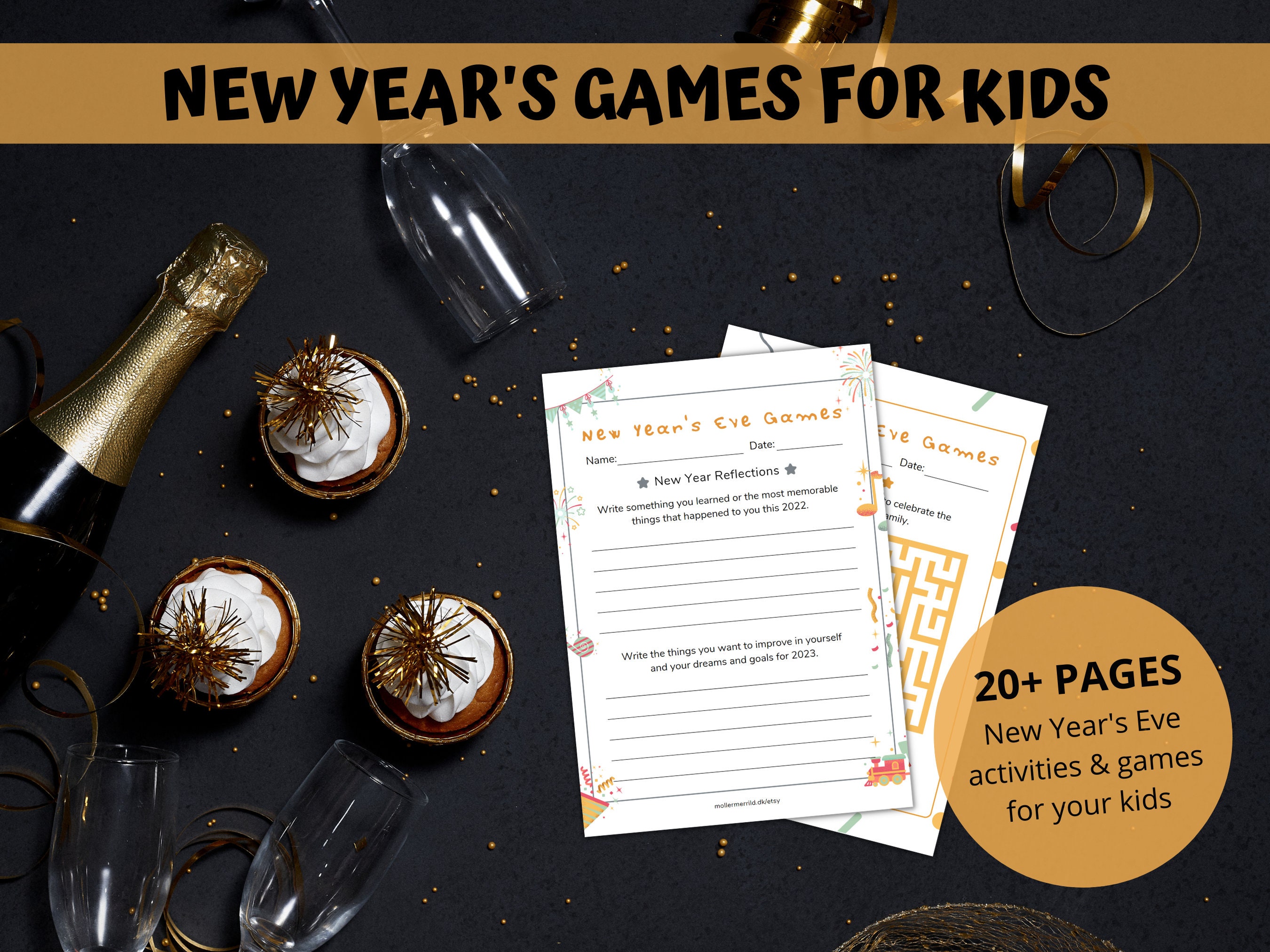 Printable Kids Games & Activities for New Year's Eve 2023-2024: Word ...