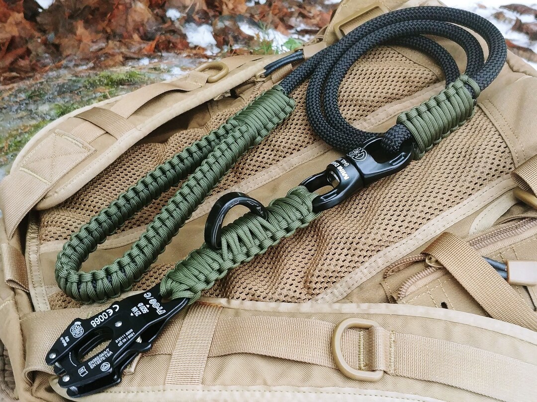 Heavy Duty Climbing Rope Dog Leash With Original Kong Frog Carabiner ...