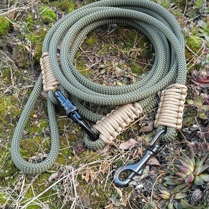 Crossbody Climbing Rope Dog Leash, Hands Free Dog Leash With Custom ...