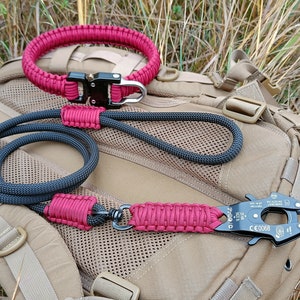 Swivel Kong Frog Dog Leash Made of Climbing Rope and Paracord - Etsy