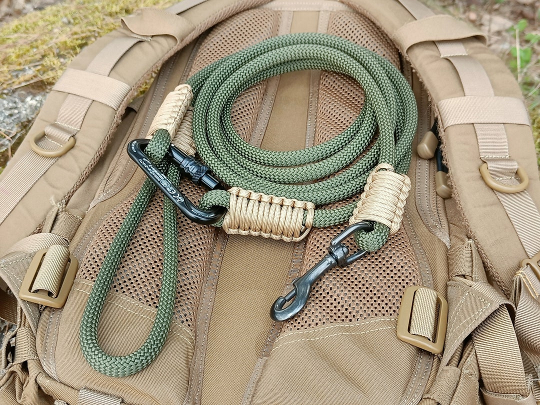 Crossbody Climbing Rope Dog Leash, Hands Free Dog Leash With Custom ...