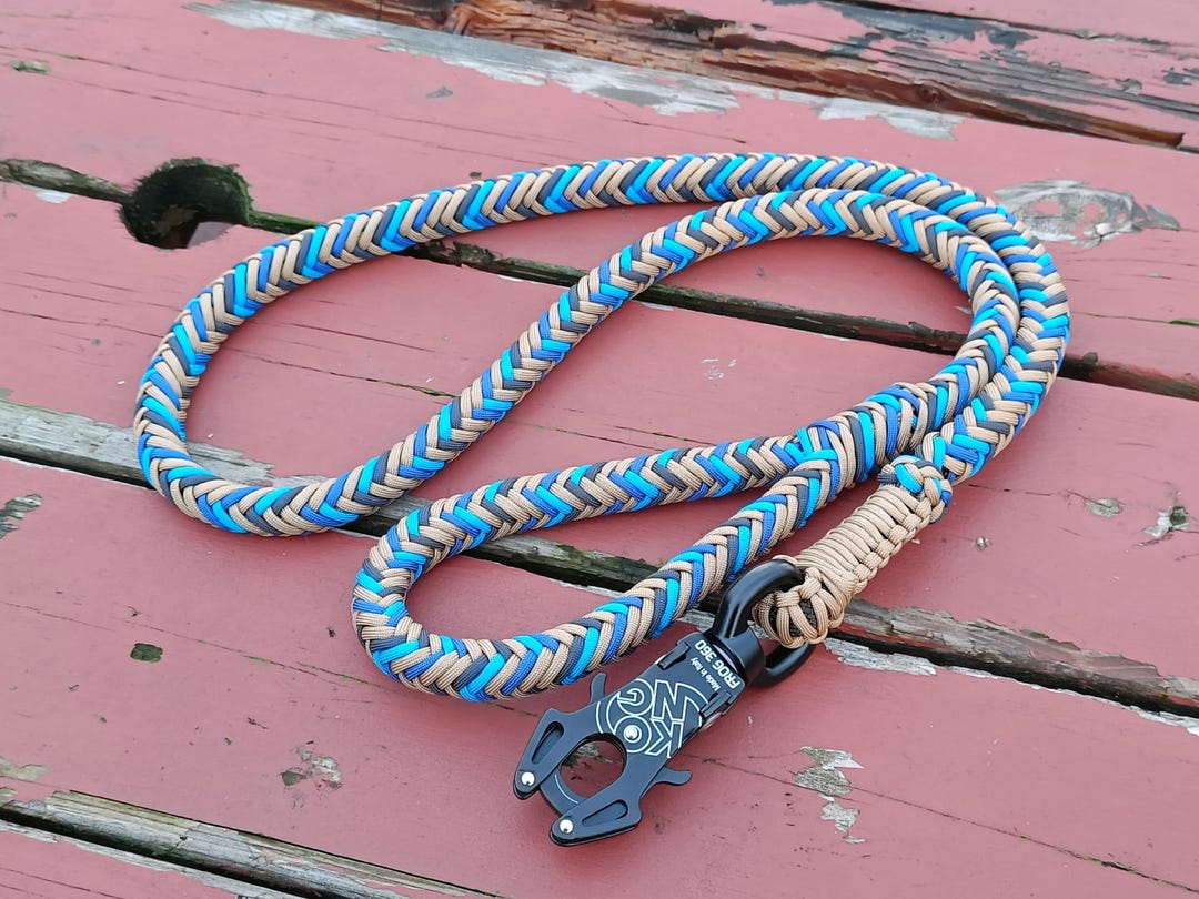 Deluxe Heavy Duty Climbing Rope and Paracord Dog Leash With Custom ...