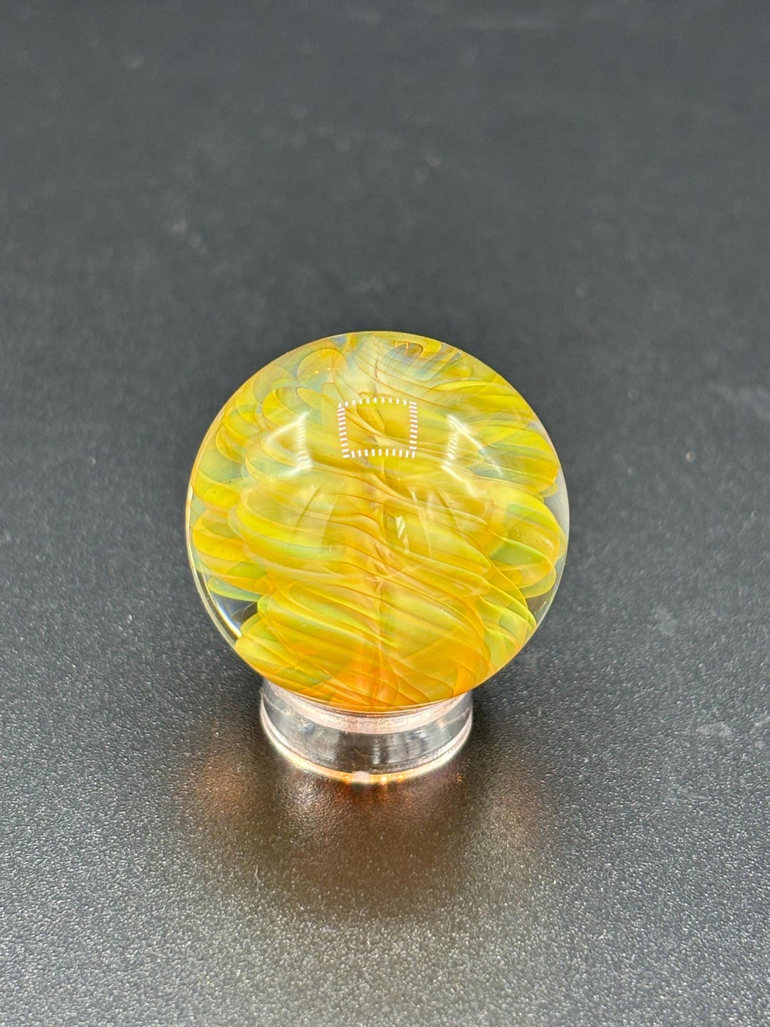 Hand Blown Silver Fume Marble the Solar Veil : A Fumed Borosilicate ...