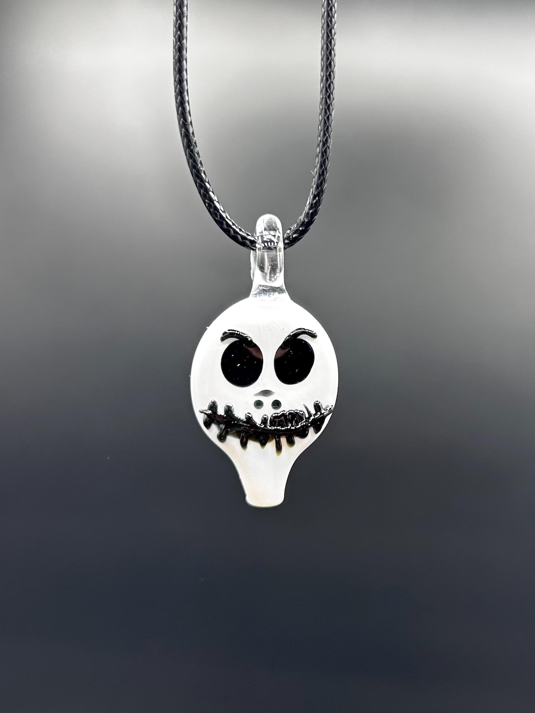 Signature Jack Skellington Pendant Necklace | Hand-blown Glass Jewelry ...