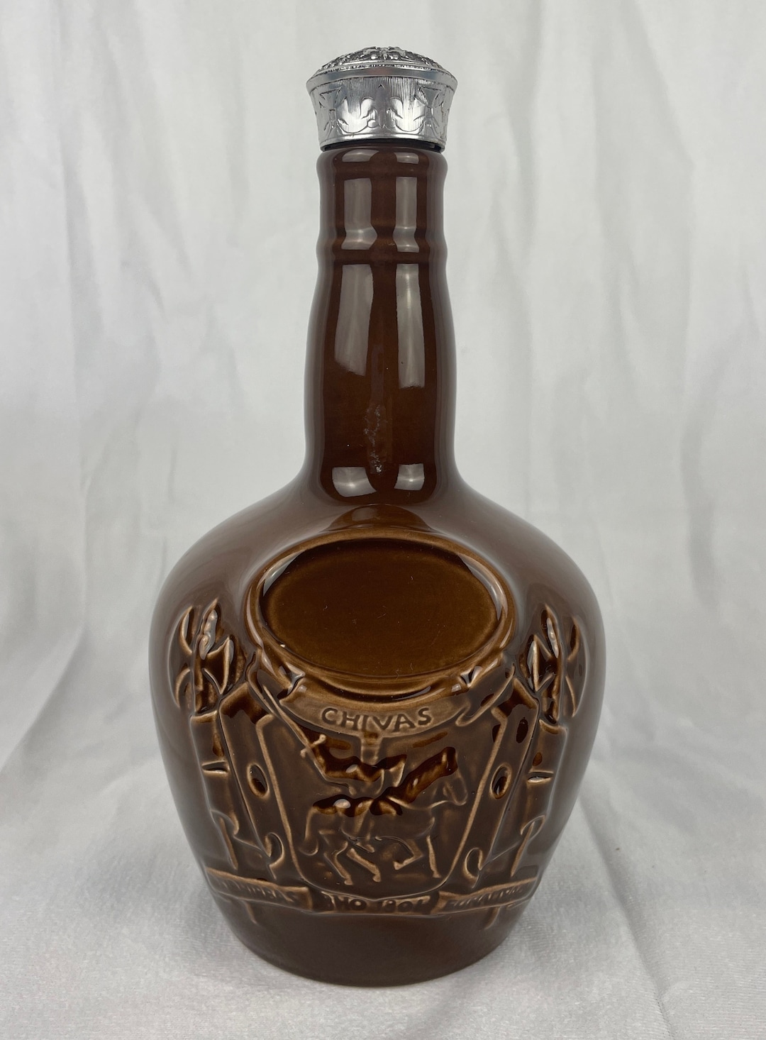 Chivas Regal Porcelain Spode Brown Bottle. Royal Salute 21 Scotch ...
