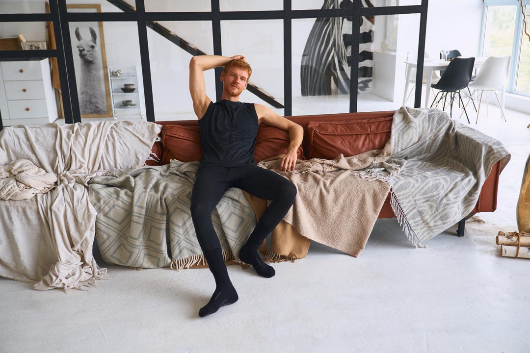 Leggings Mens: Merino Base Layer Wool Leggings, Lounge Pants, Mens ...