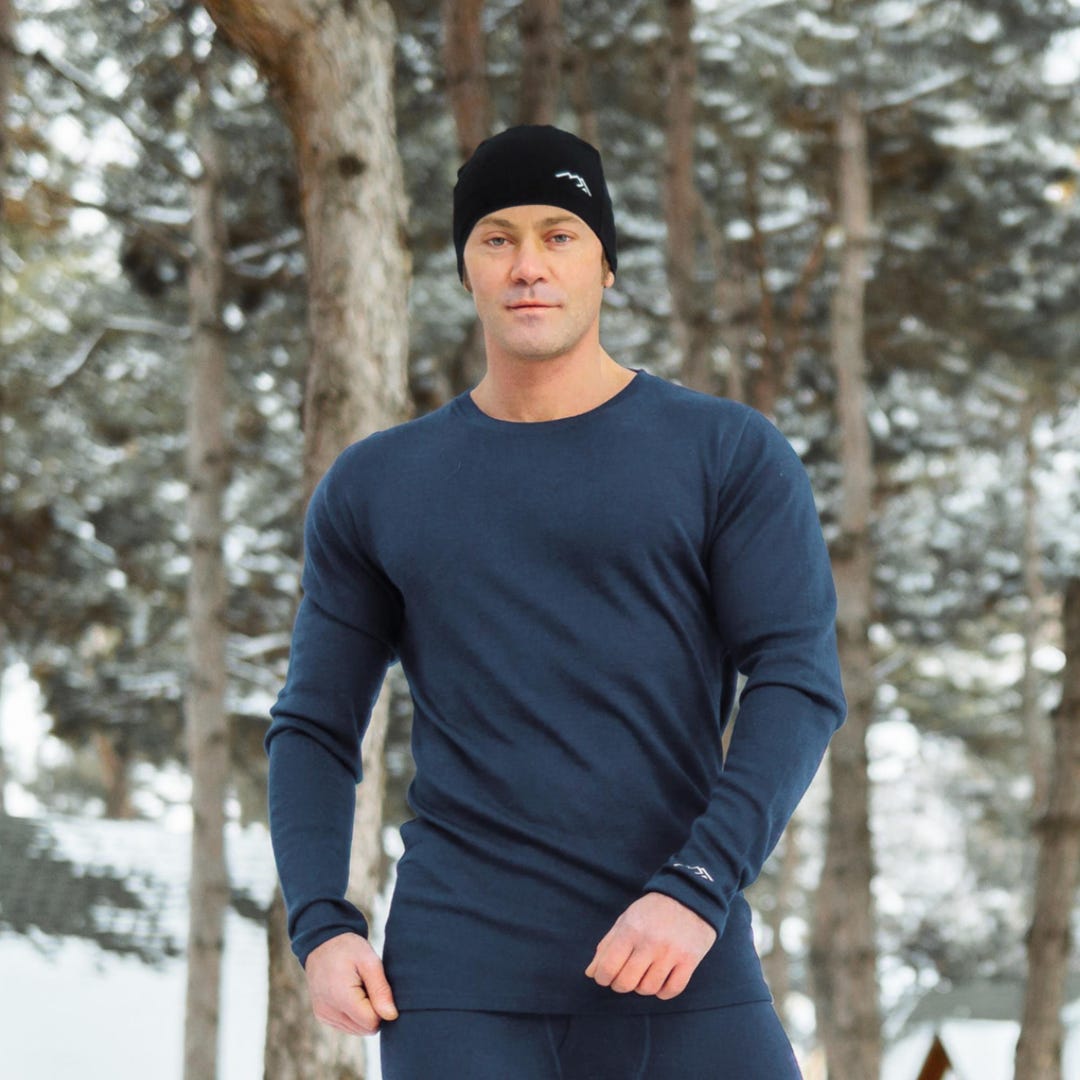 Merino Wool Thermal Shirts, Base Layer Undershirt, Long Underwear ...