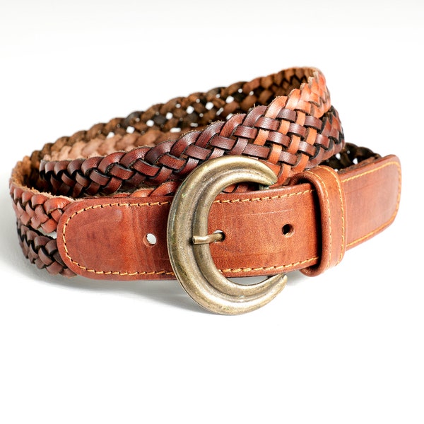 Brown Leather Belt - Etsy