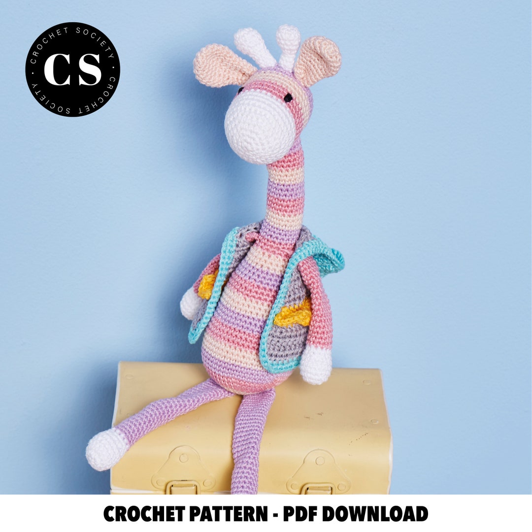 Crochet Giraffe Pattern, Amigurumi Toy Giraffe, Handmade Animal Gifts ...