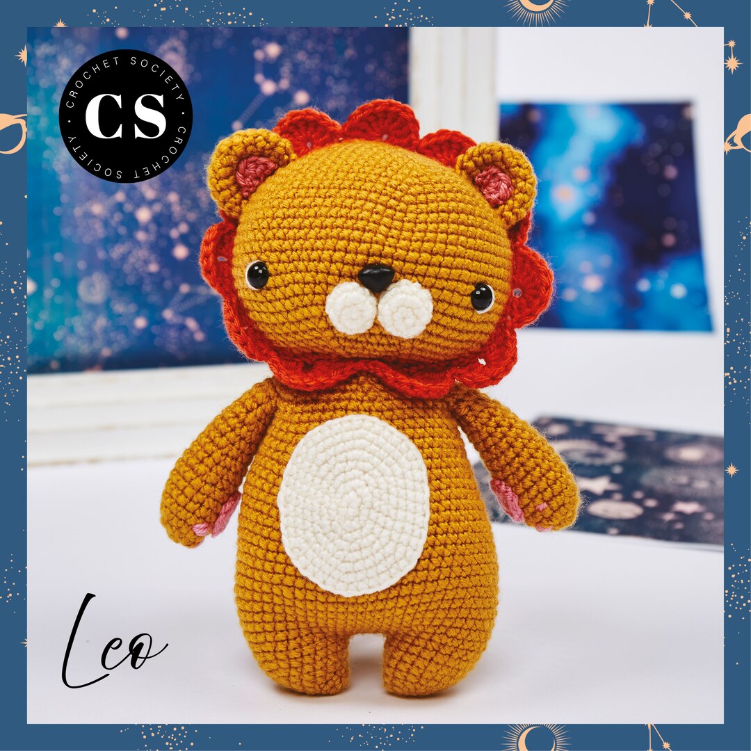 Lion Amigurumi Pattern, Zodiac Leo Crocheted Star Sign , Amigurumi Toy ...