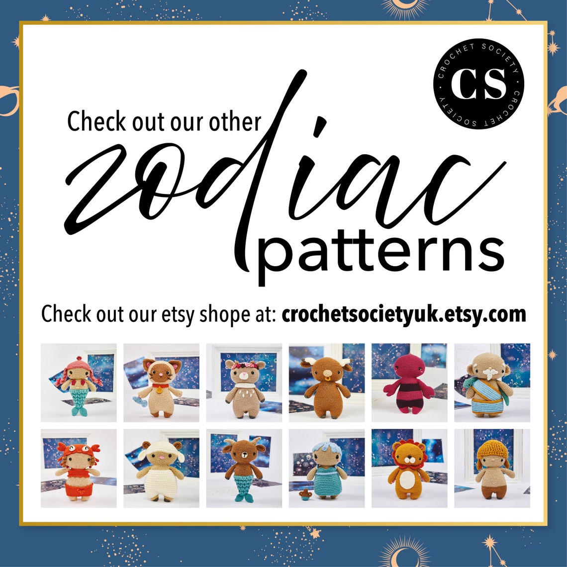 Libra Amigurumi Pattern, Zodiac Libra Crocheted Star Sign , Amigurumi ...