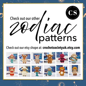 Libra Amigurumi Pattern, Zodiac Libra Crocheted Star Sign , Amigurumi ...