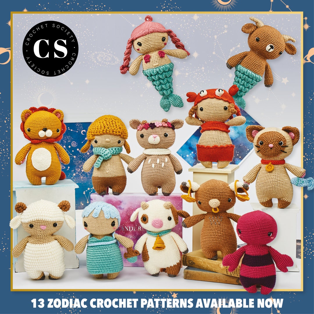 Amigurumi Zodiac Pattern, 13 Crochet Pattern Book, Amigurumi Toys, Star ...