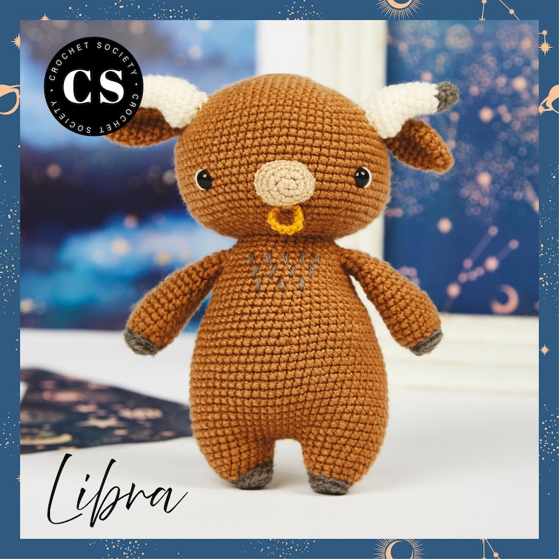 Libra Amigurumi Pattern, Zodiac Libra Crocheted Star Sign , Amigurumi ...