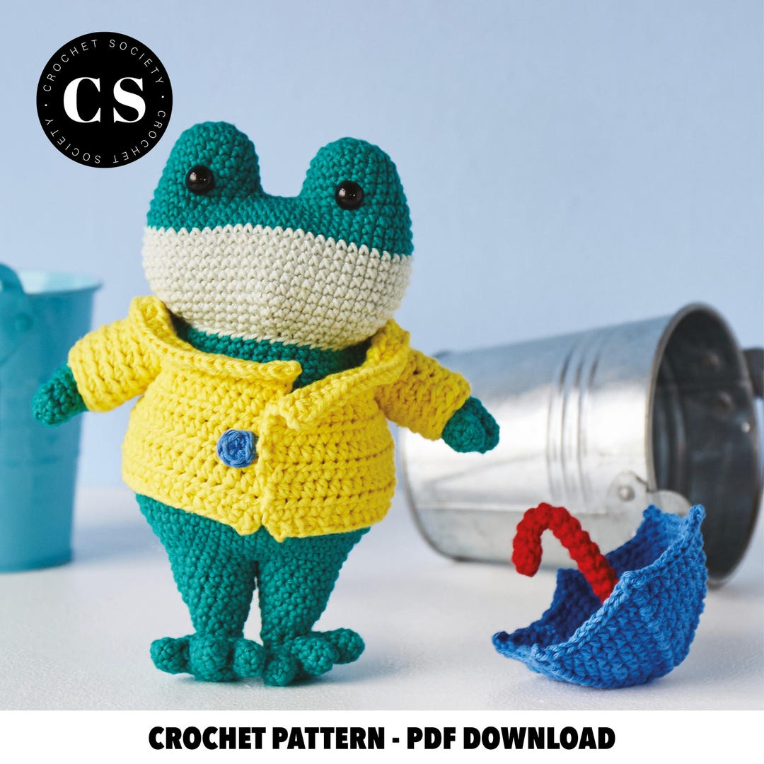 Crochet Fernando the Frog Pattern, Amigurumi Toy Frog Plush, Tutorial ...