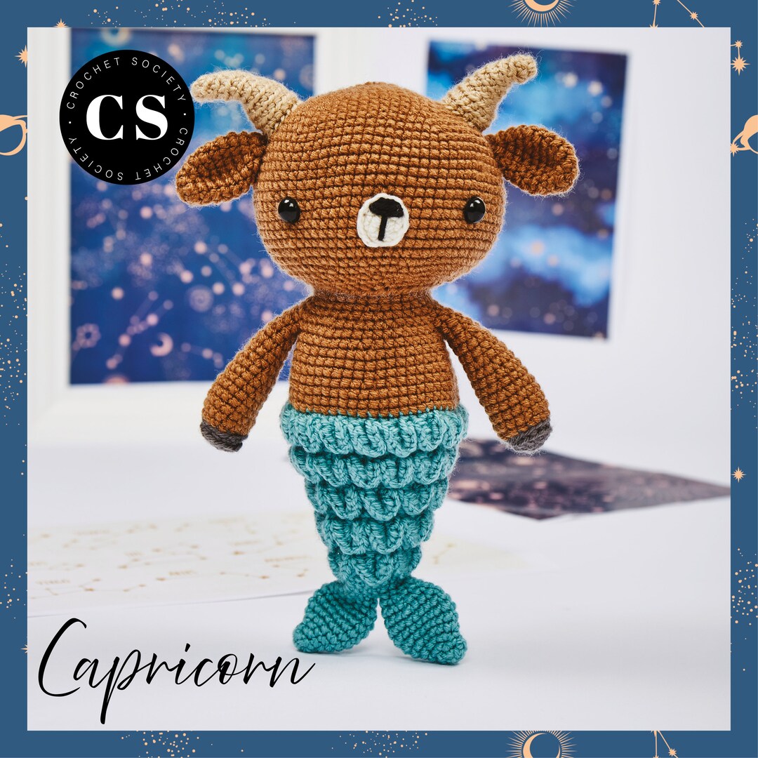Capricorn Amigurumi Pattern, Zodiac Crocheted Star Sign , Amigurumi Toy ...