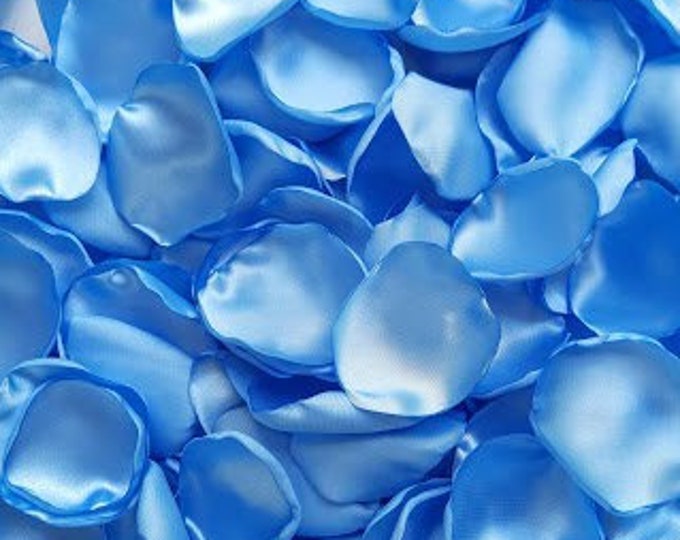 Light Blue Wedding Silver and Blue Rose Petals Grey and Blue | Etsy