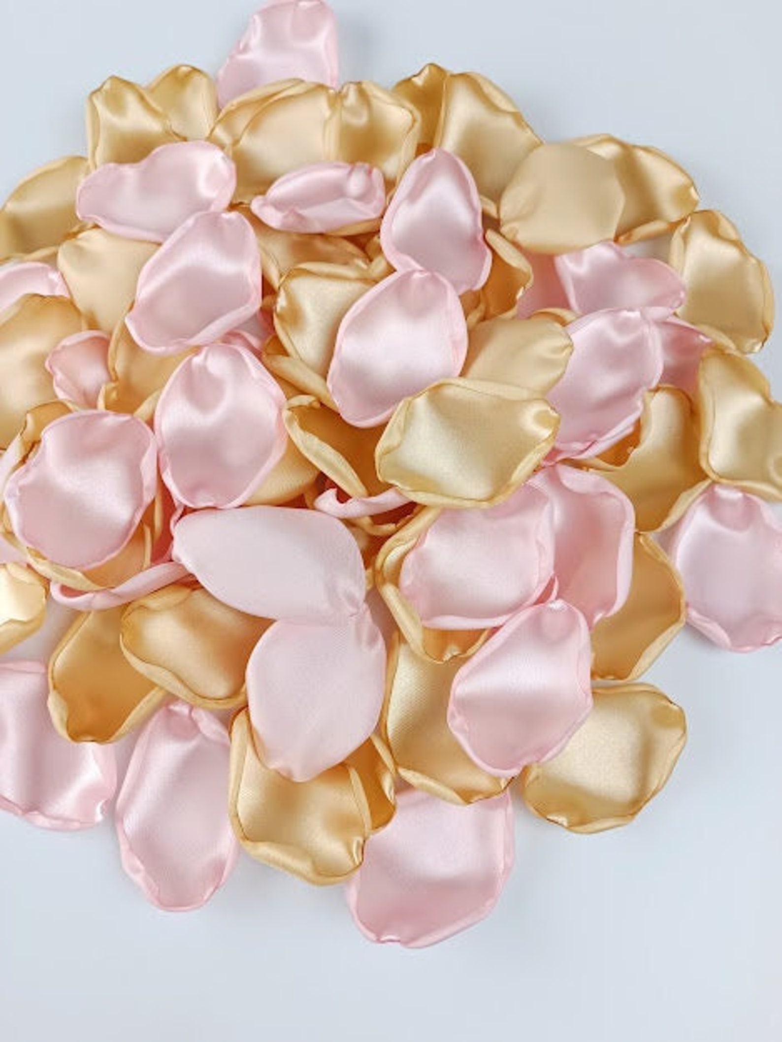 Gold Wedding Blush Pink Rose Petals Gold Flower Petals Pink - Etsy