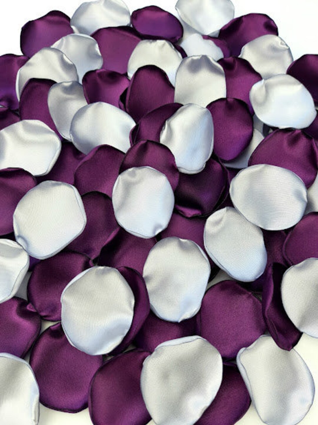 Plum Wedding Silver Rose Petals Purple Flower Petals Violet Petals ...
