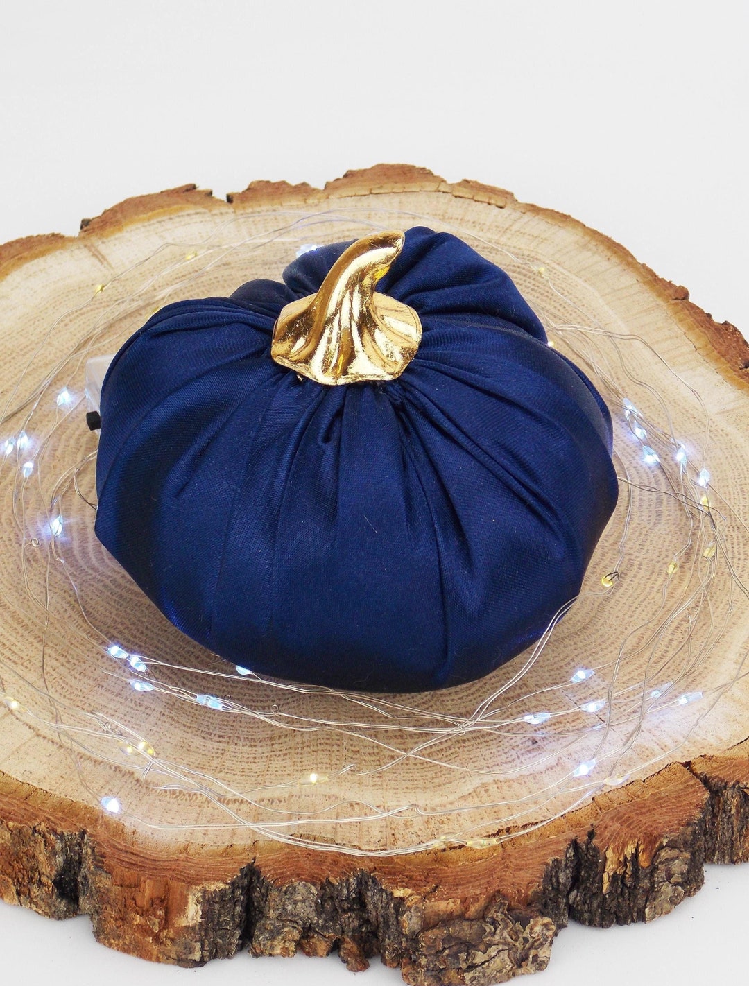 Blue Pumpkin Decor Autumn Centerpiece Blue Pumpkins Mini Fall Pumpkins ...