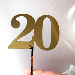 Birthday Party Ideas 20th Birthday Cake Topper 20th Anniversary Cake ...