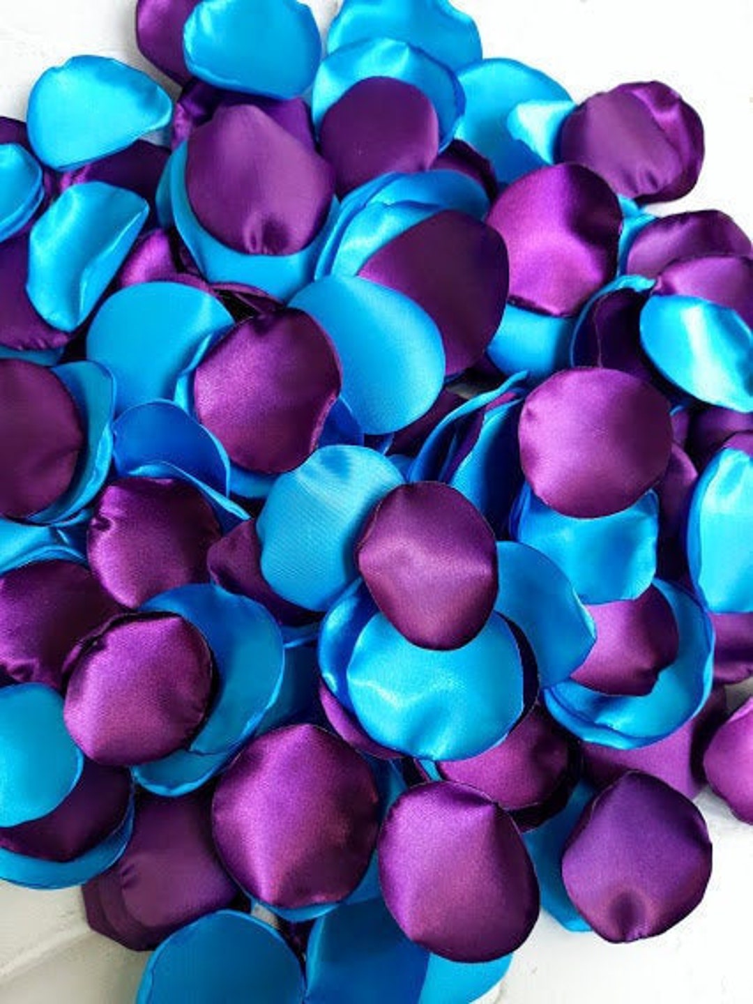 Plum Wedding Aqua Blue Rose Petals Turquoise Flower Petals - Etsy