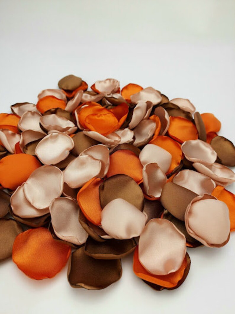 Rustic Burnt Orange Flowers Fall Sunset Wedding Barn Bridal - Etsy