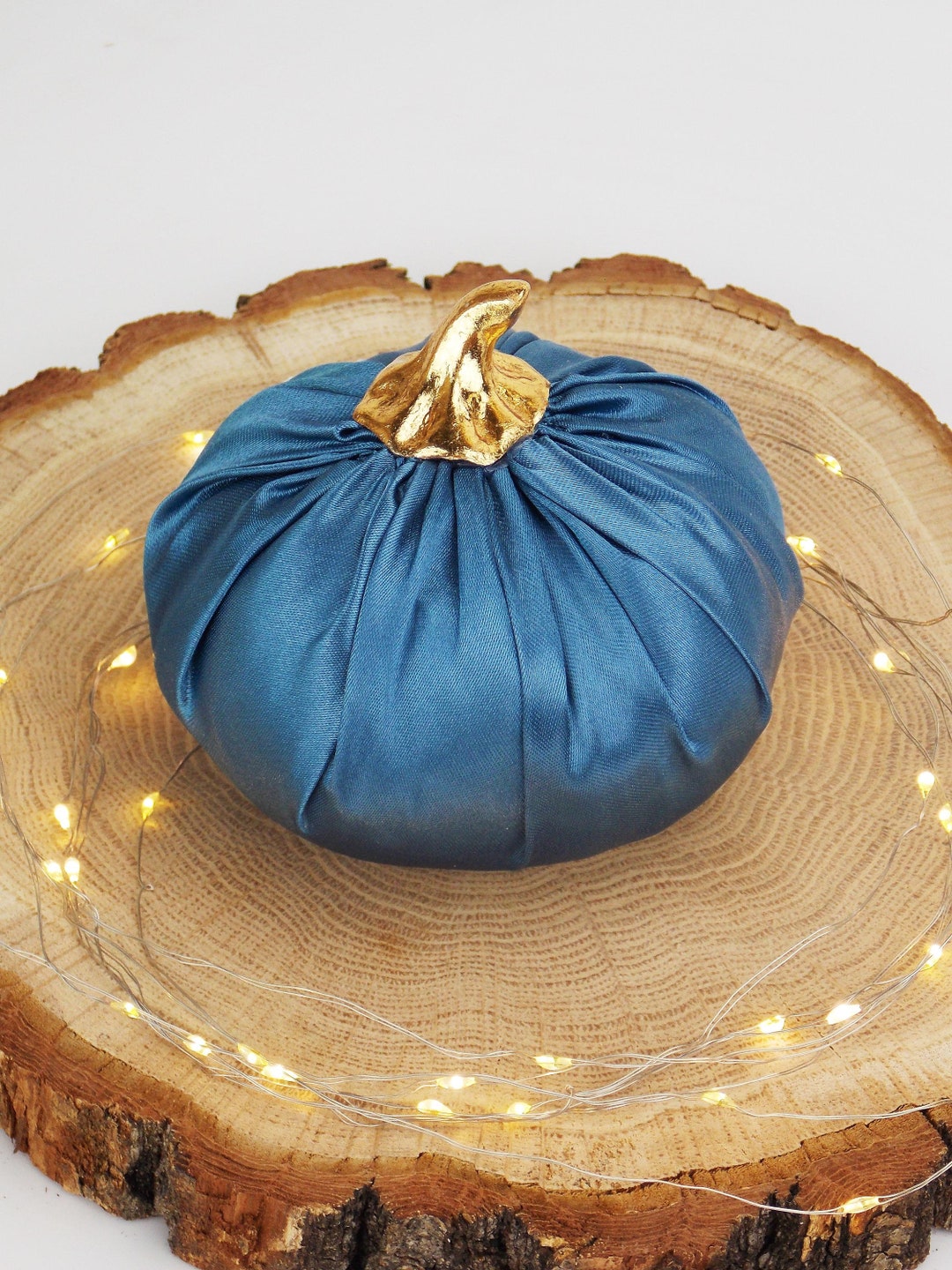 Dusty Blue Wedding Centerpiece Rustic Fall Decorations Blue Pumpkin ...