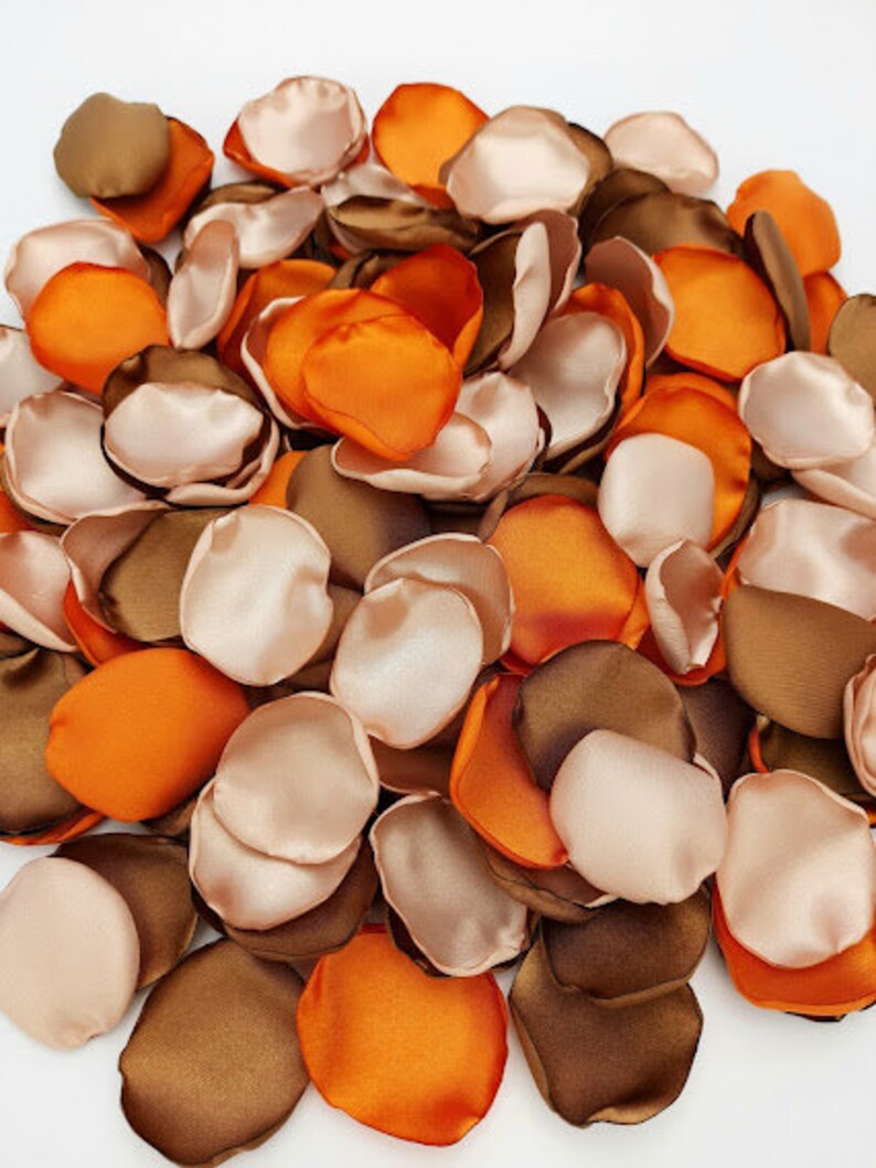 Rustic Burnt Orange Flowers Fall Sunset Wedding Barn Bridal - Etsy