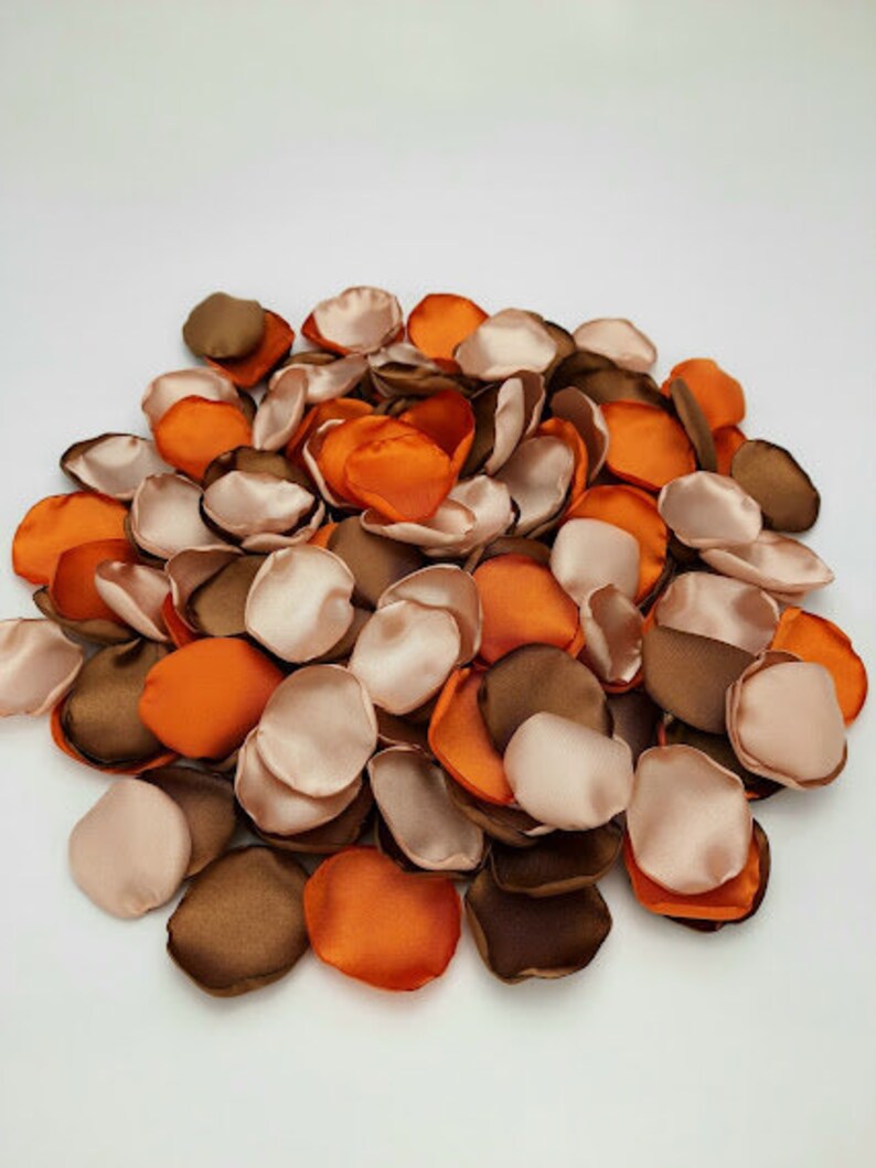 Rustic Burnt Orange Flowers Fall Sunset Wedding Barn Bridal - Etsy